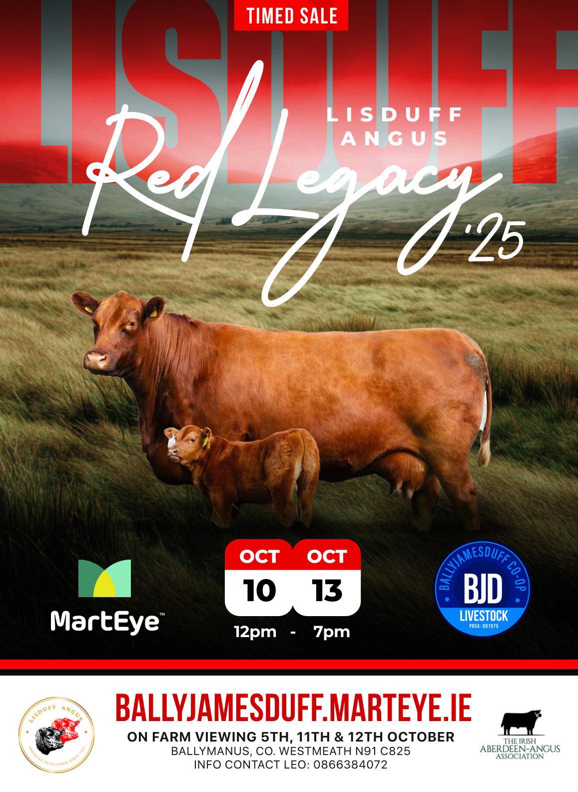 Lisduff Red Legacy Timed sale - Irish Aberdeen-Angus Association